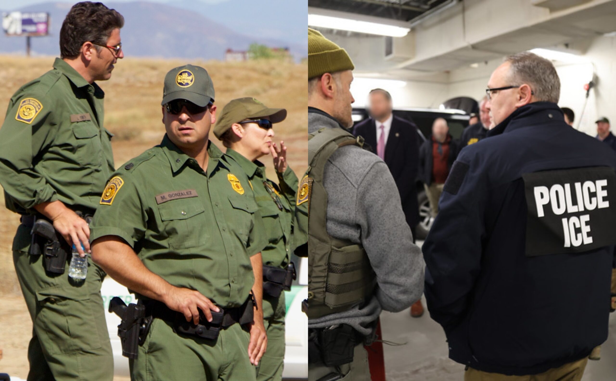 Cómo reconocer ICE CBP y otras agencias federales