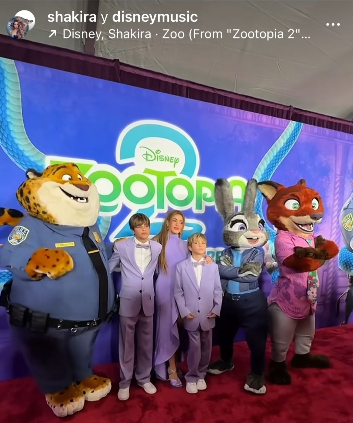 Shakira no fue a los Latin Grammy por ir a la premiere de Zootopia