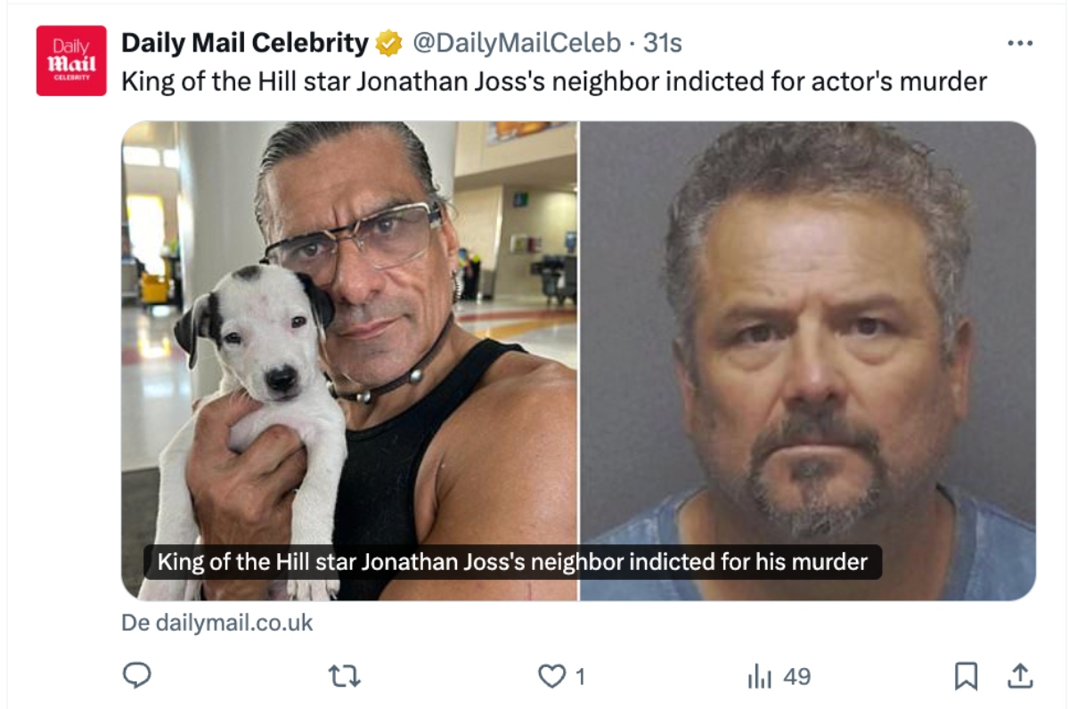 Sigfredo Ceja Álvarez es acusado del homicidio de Jonathan Joss