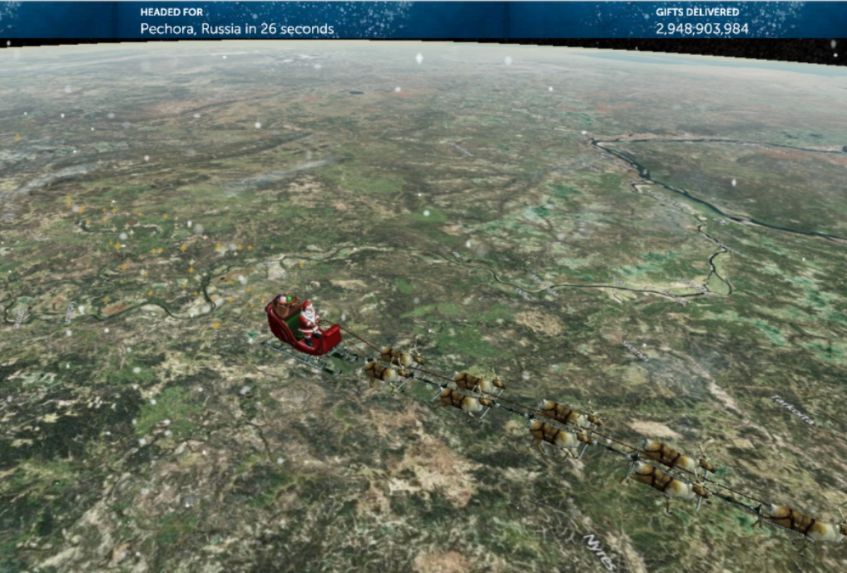 Where is Santa Claus: Pentagon tracks him down