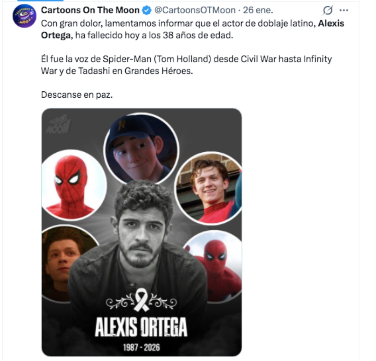 Alexis Ortega: Mexican actor dies at age 38